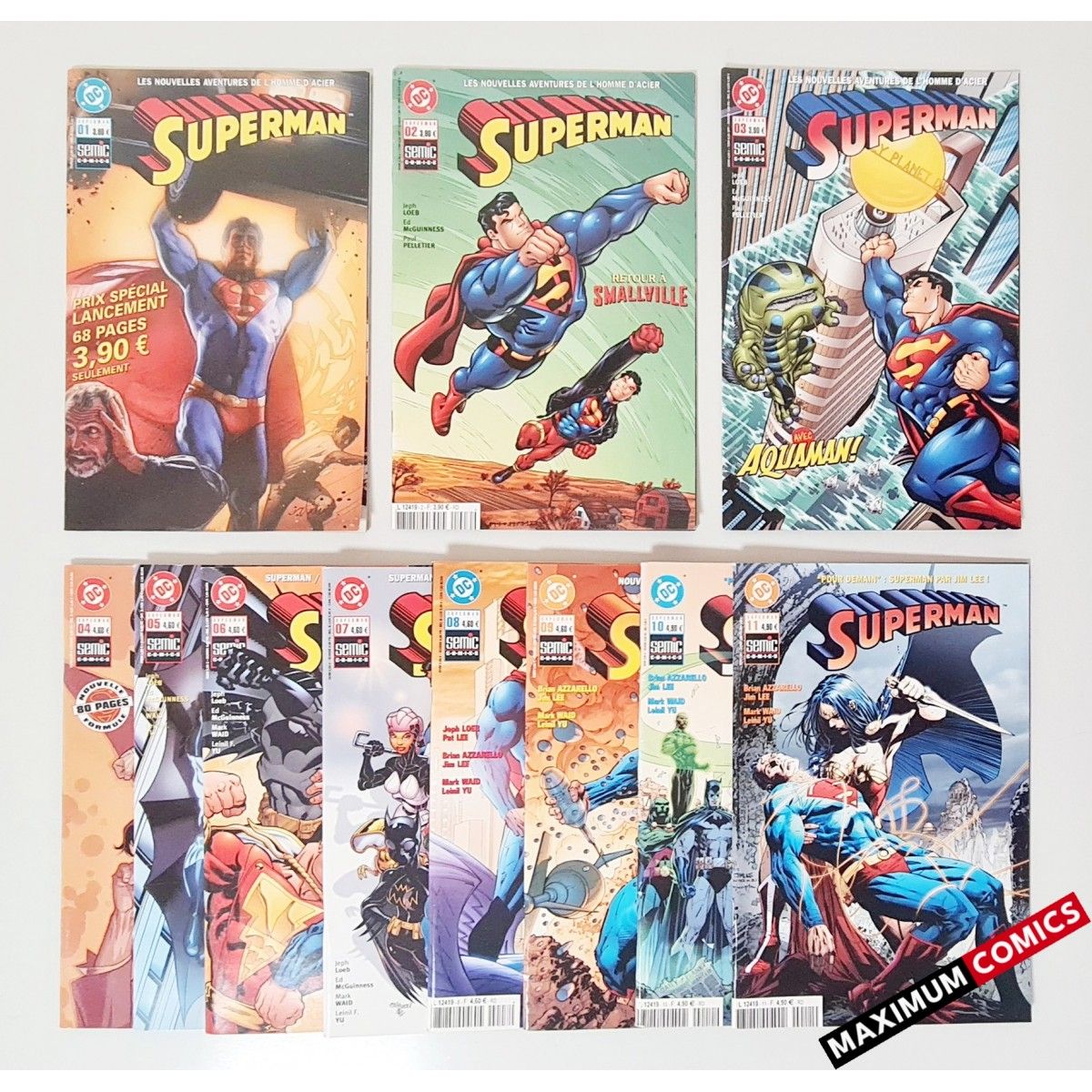 Superman Semic 1 à 11 Collection Complète MAXIMUMCOMICS.FR Vente en Ligne