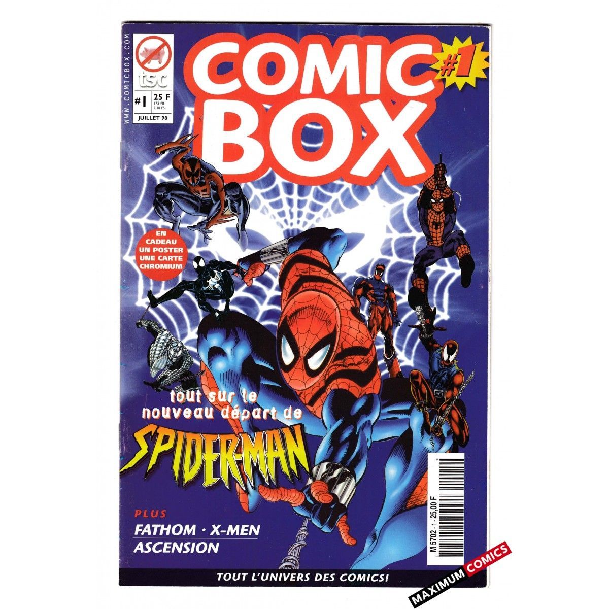 Comic Box (Magazine) N° 1 Comics - MAXIMUMCOMICS.FR Vente en Ligne