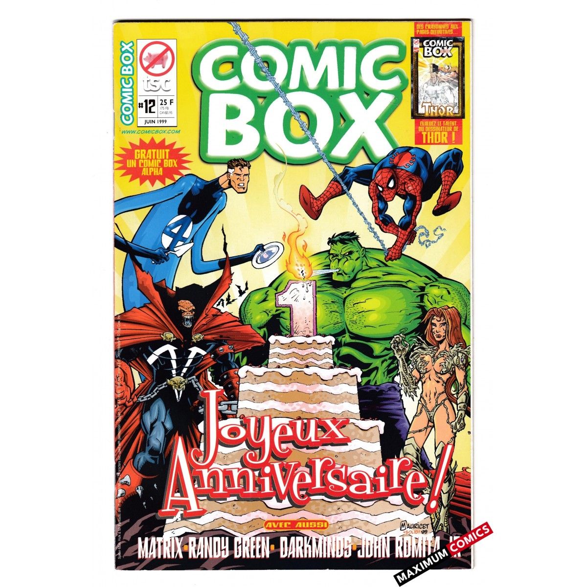 Comic Box (Magazine) N° 12 Comics - MAXIMUMCOMICS.FR Vente en Ligne