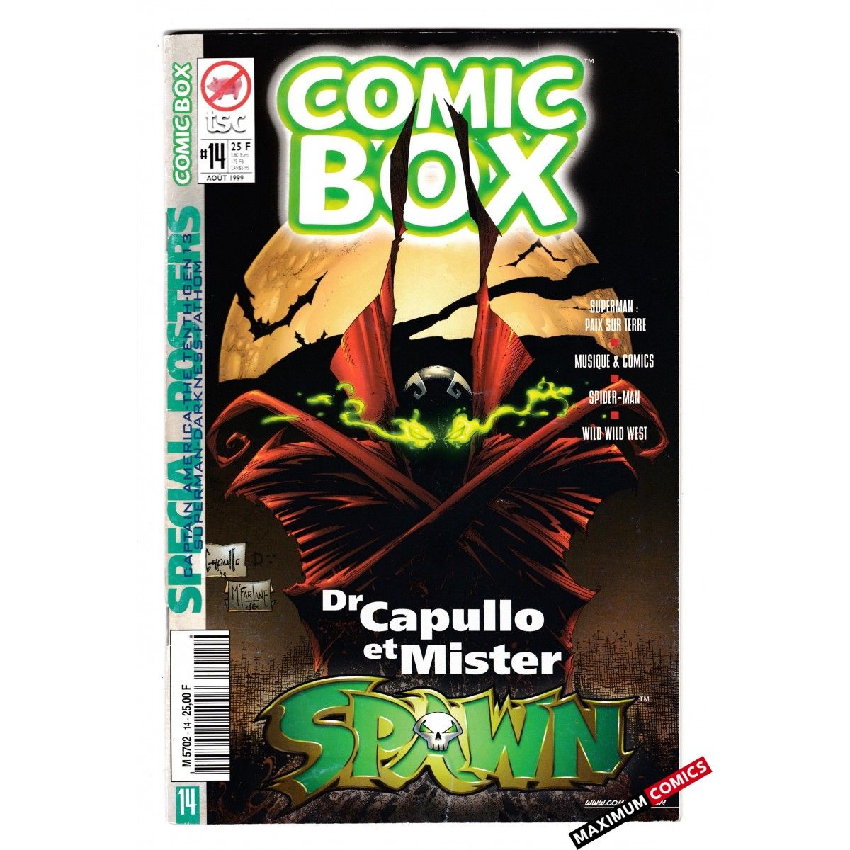 Comic Box (Magazine) N° 14 Comics - MAXIMUMCOMICS.FR Vente en Ligne